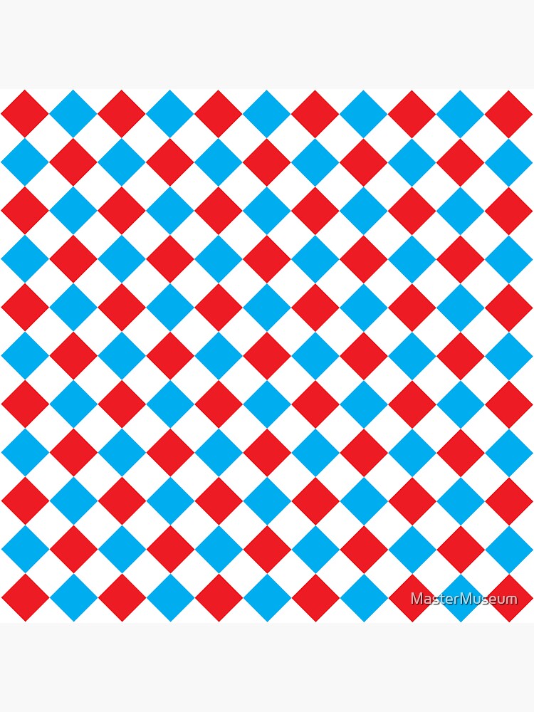 "White, Blue and Red Flag Virginia Checkerboard" Sticker for Sale by ...