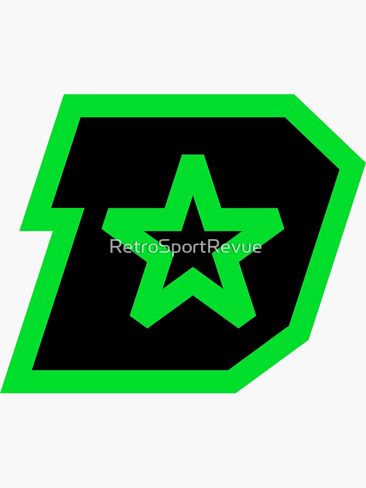 "Retro Dallas Hockey Logo Sticker" Sticker for Sale by RetroSportRevue ...
