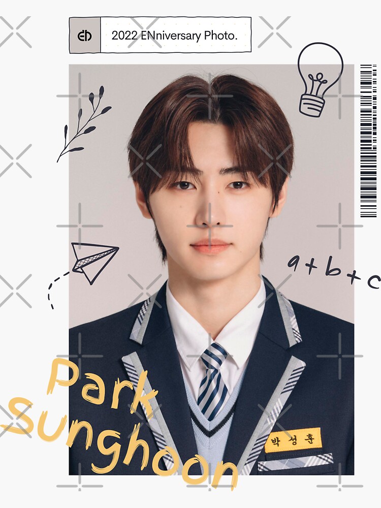 "ENHYPEN 2022 ENniversary ID edit (Sunghoon)" Sticker for Sale by ...