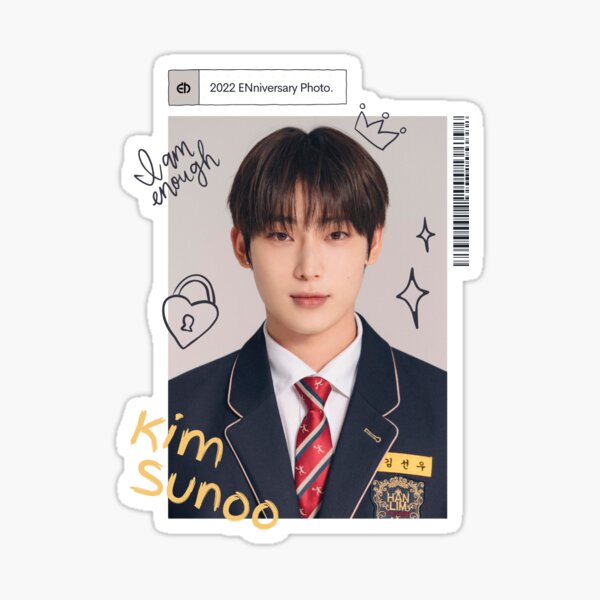 "ENHYPEN 2022 ENniversary ID edit (Sunoo)" Sticker for Sale by ...