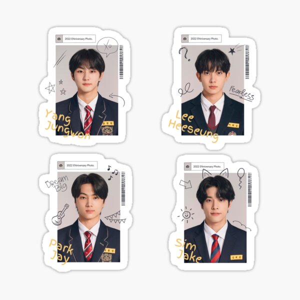 "ENHYPEN 2022 ENniversary ID pack (Jungwon, Heeseung, Jay, Jake ...