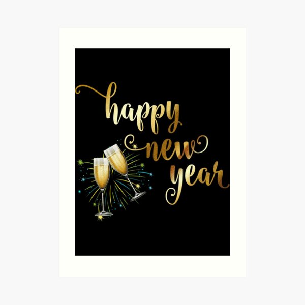 "Happy New Year 2023 Best Wishes Fresh Start Tee" Art Print for Sale by ...