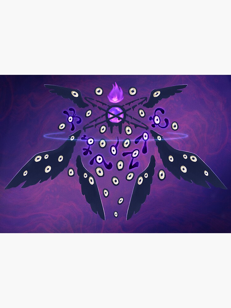 "Unown Castiel" Sticker for Sale by shrimpedchip | Redbubble