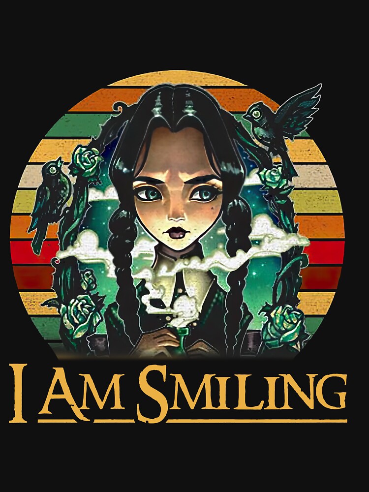 "Wednesday Addams I Am Smiling Vintage" T-shirt for Sale by ...