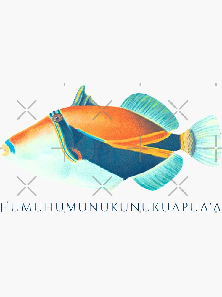 " Humuhumunukunukuapua'a" Sticker for Sale by CatsPa | Redbubble