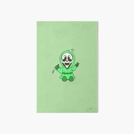"Cute Green Ghostface Art" Art Board Print for Sale by ArtByNoName ...