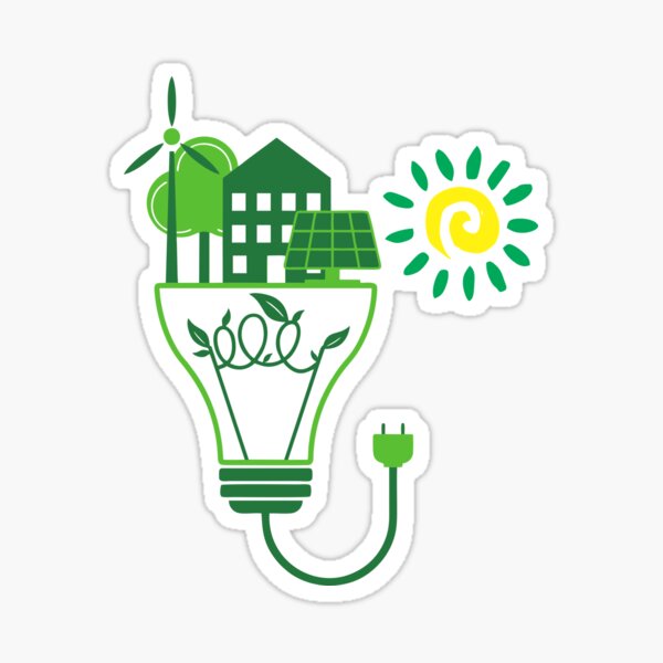 "Green energy, the best energy." Sticker for Sale by ImageCorner ...