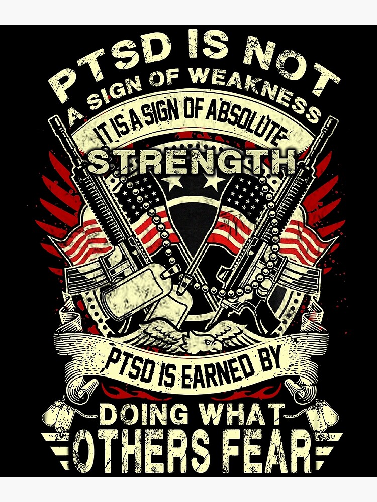 Póster «El trastorno de estrés postraumático no es un signo de ...