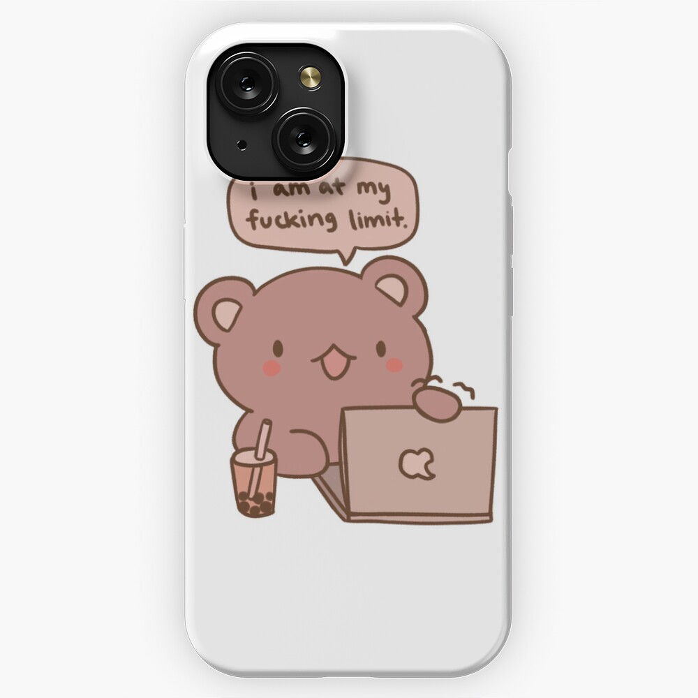 "Stressed Bear" Sticker for Sale by chocobora | Redbubble