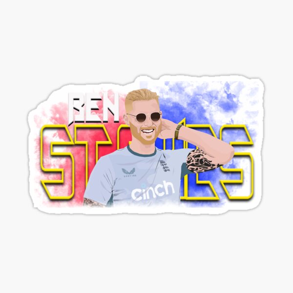 "Ben Stokes Digital Artwork" Sticker for Sale by VNWofficial | Redbubble
