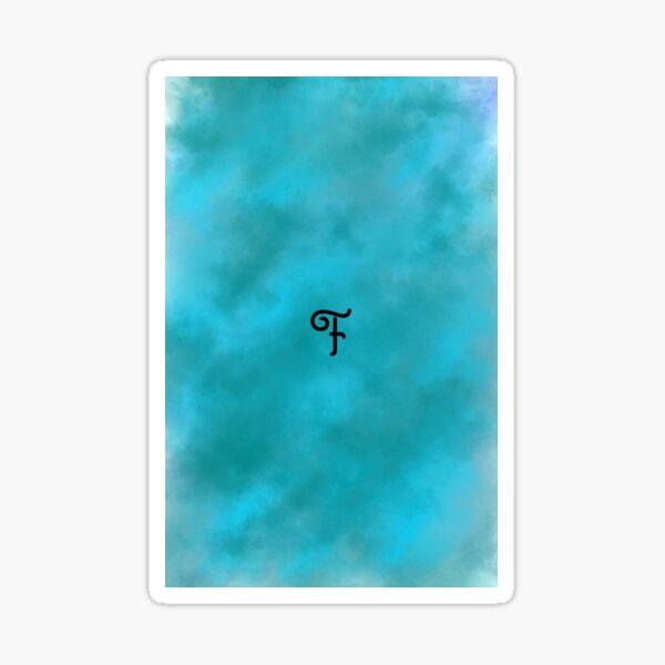 "Letter F" Sticker for Sale by zerinaf | Redbubble