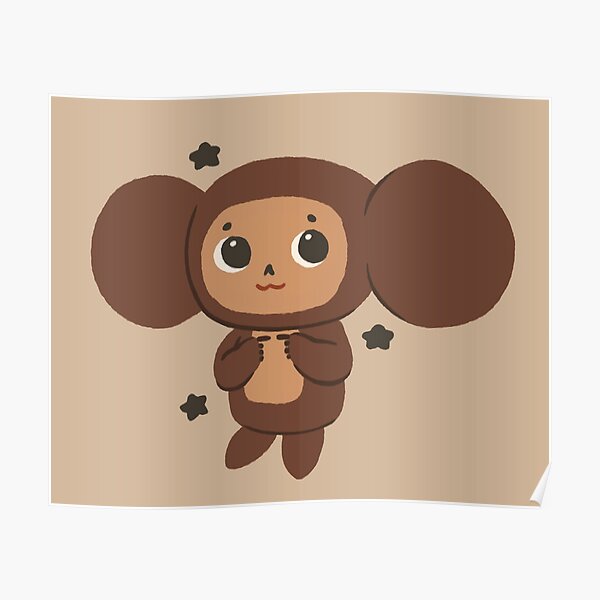 "Cheburashka" Poster for Sale by shrimpedchip | Redbubble