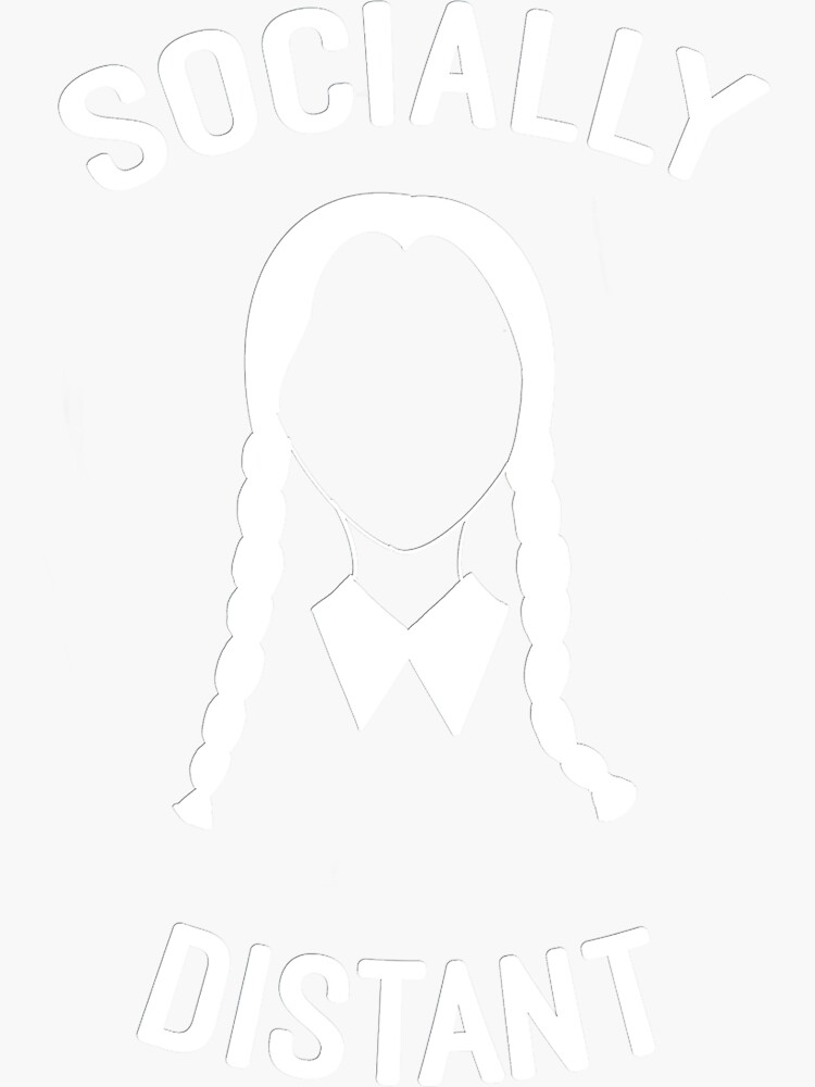 "Socially Distant" Sticker for Sale by TylerPearson | Redbubble