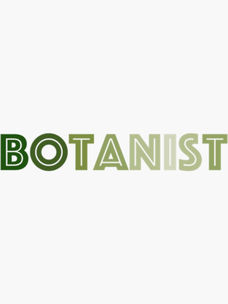 "BOTANIST " Sticker for Sale by MODERNCURTAINS | Redbubble