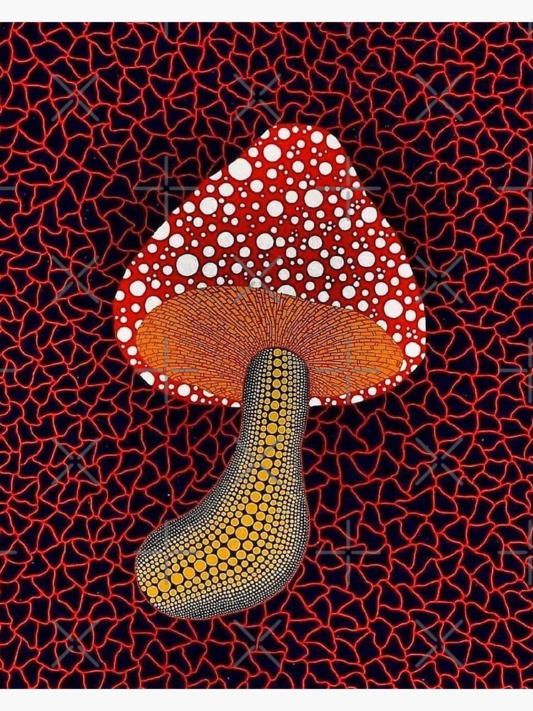 "Yayoi Kusama - Mushroom" Poster for Sale by RoderickHall | Redbubble
