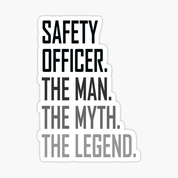 "Safety Officer the man profession" Sticker for Sale by sampleoka ...