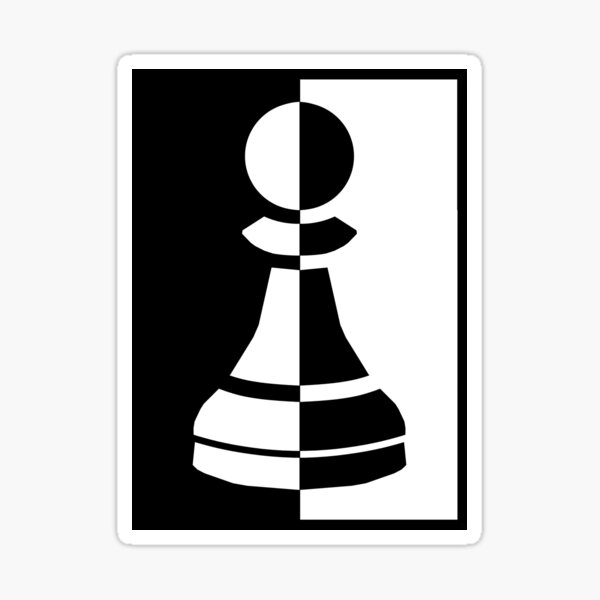 "Chess Piece / Pawn" Sticker for Sale by TheLazyCompany | Redbubble