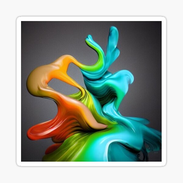 "Blue Ocean Wave Abstract art" Sticker for Sale by SalSunny | Redbubble