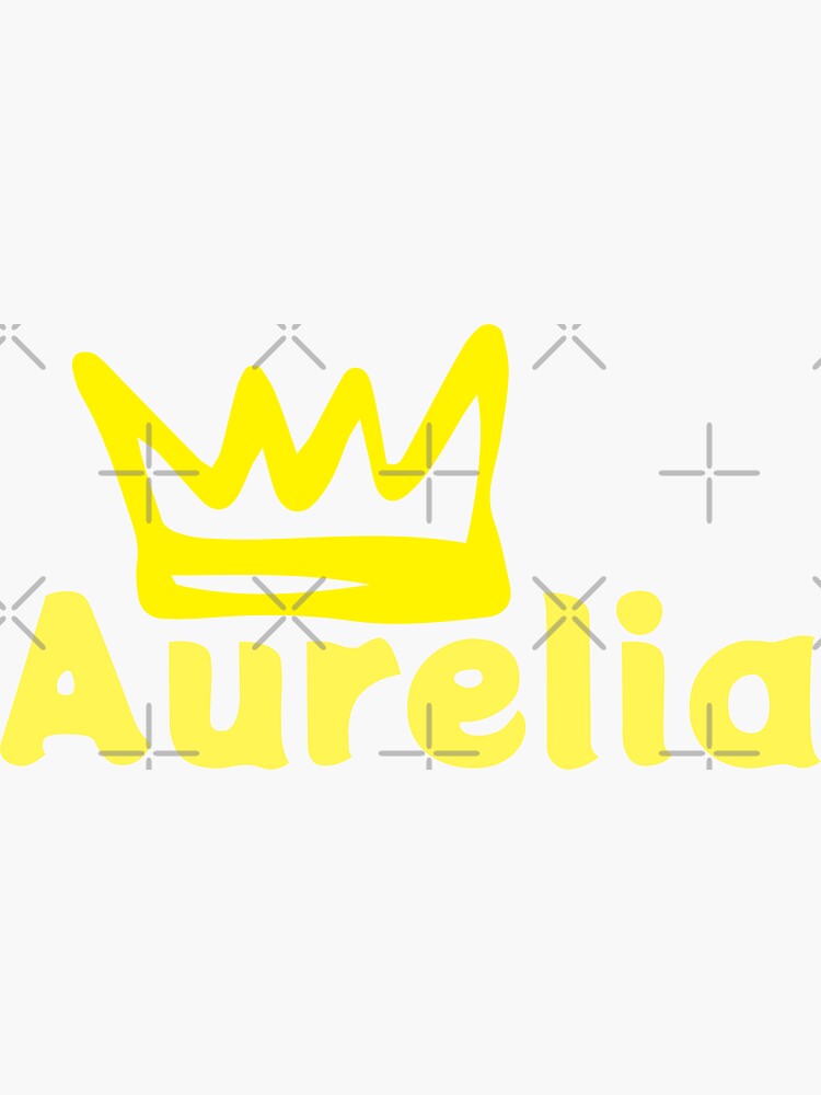"aurelia name girl" Sticker for Sale by boba2002 | Redbubble