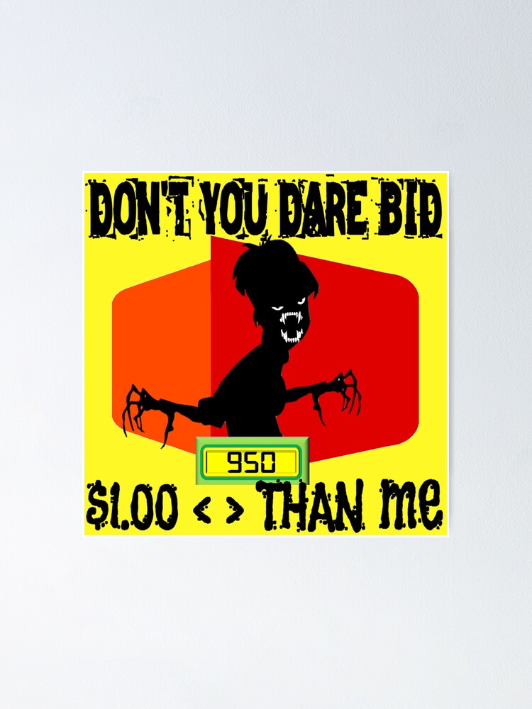 "TV Game Show - TPIR (The Price Is...) Dare Bid 2" Poster by ...