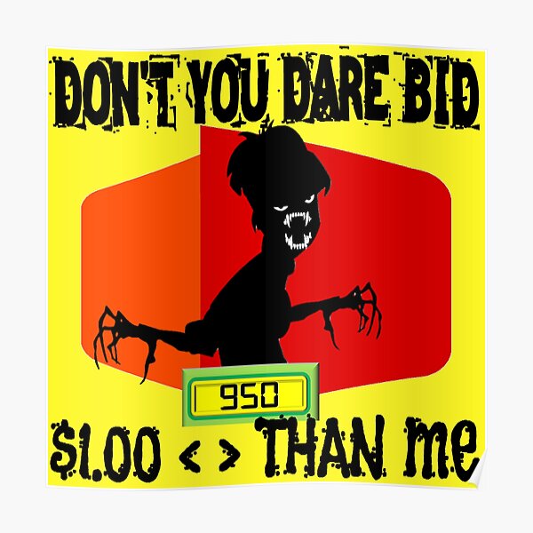 "TV Game Show - TPIR (The Price Is...) Dare Bid 2" Poster by ...