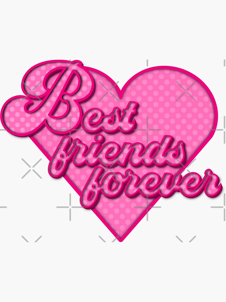 "Bff - best friends forever" Sticker for Sale by Milamara | Redbubble