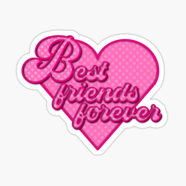 "Bff - best friends forever" Sticker for Sale by Milamara | Redbubble