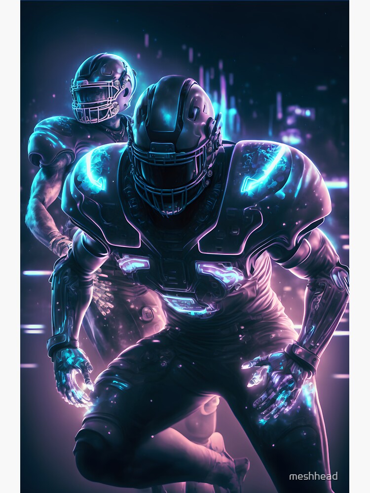 "Cyber Football" Sticker for Sale by meshhead | Redbubble