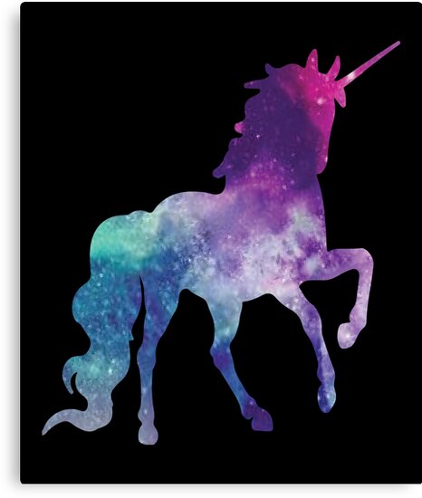 "Magical beautiful Sparkly Unicorn " Canvas Print by PremiumDesignz ...