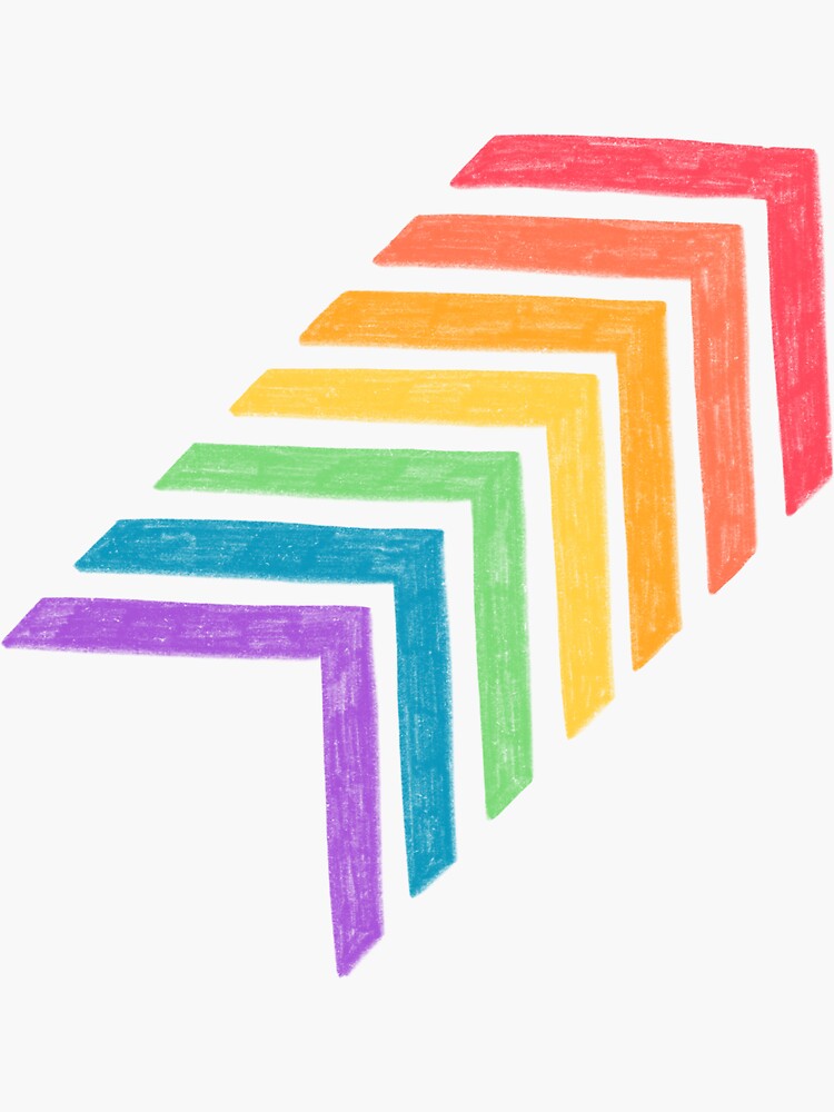 "LGBT Pride Arrow Design" Sticker for Sale by OverNinthCloud | Redbubble
