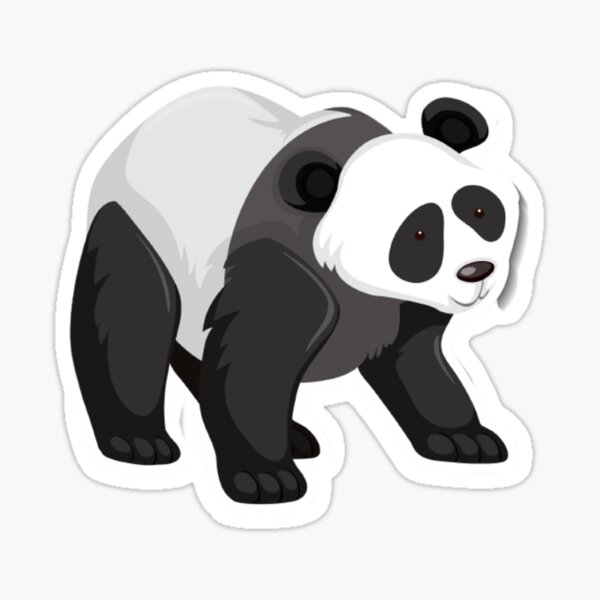 "panda" Sticker for Sale by mid-james | Redbubble