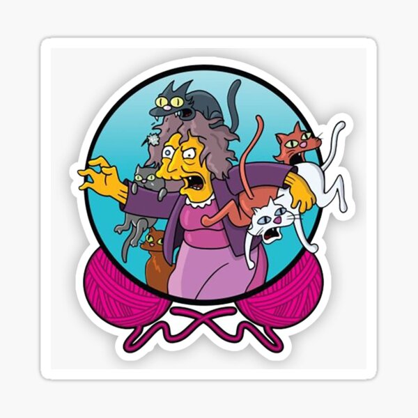 "Crazy cat lady" Sticker for Sale by Rachelyoung88 | Redbubble