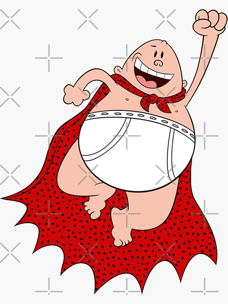"Captain underpants merchandise" Sticker for Sale by its88med | Redbubble
