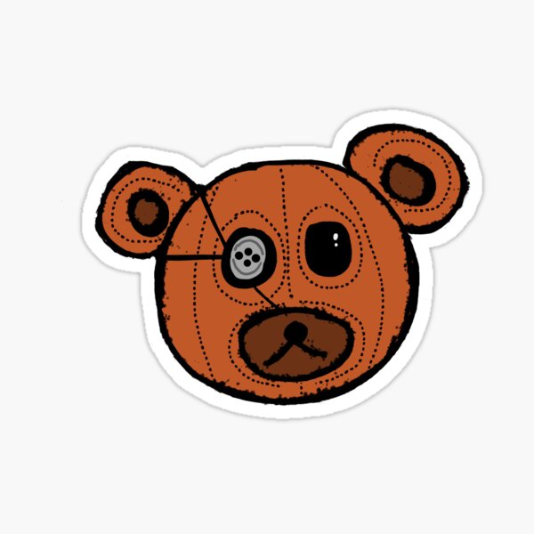 "Bad teddy" Sticker for Sale by Ruklashra | Redbubble