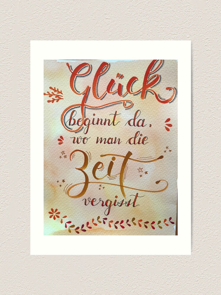 "Hand lettering, wisdom, luck" Art Print for Sale by Helmbrechts ...