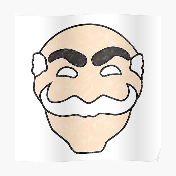"Mr Robot Mask" Poster for Sale by rusherlife | Redbubble