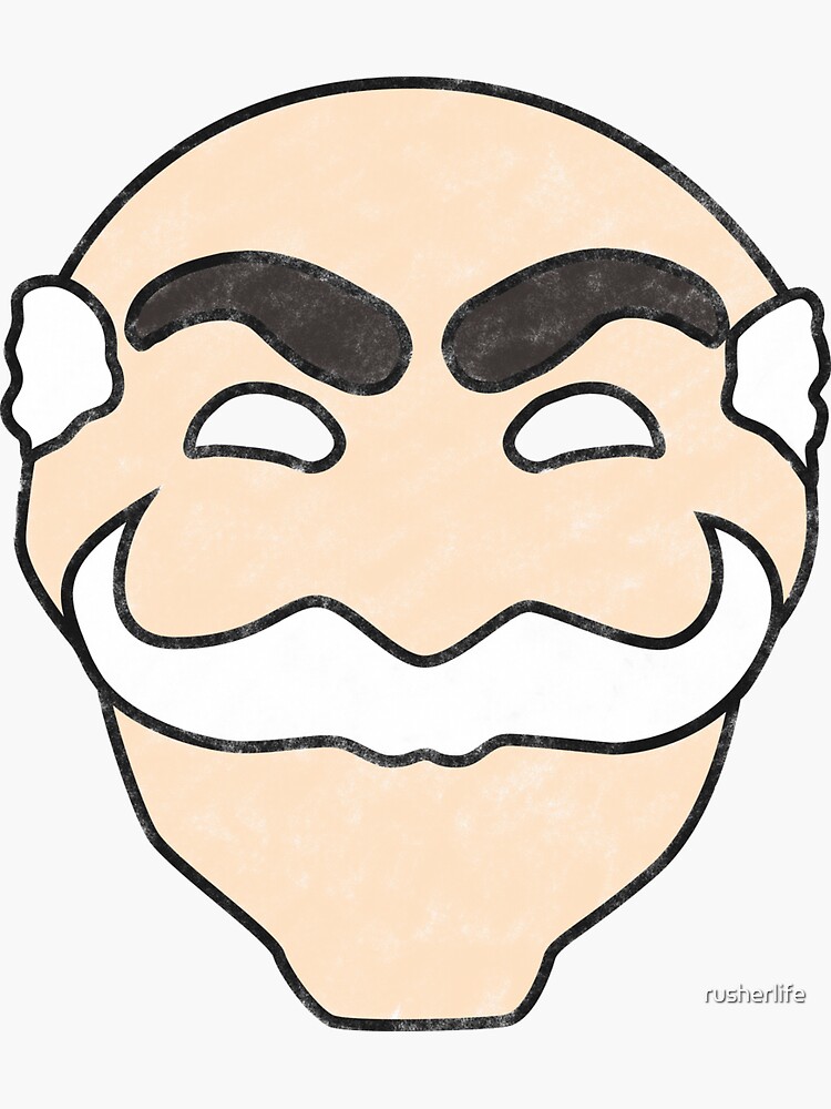 "Mr Robot Mask" Sticker by rusherlife | Redbubble