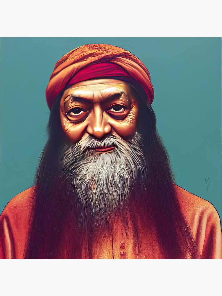 "Osho Rajneesh" Sticker for Sale by Alcaselzer | Redbubble