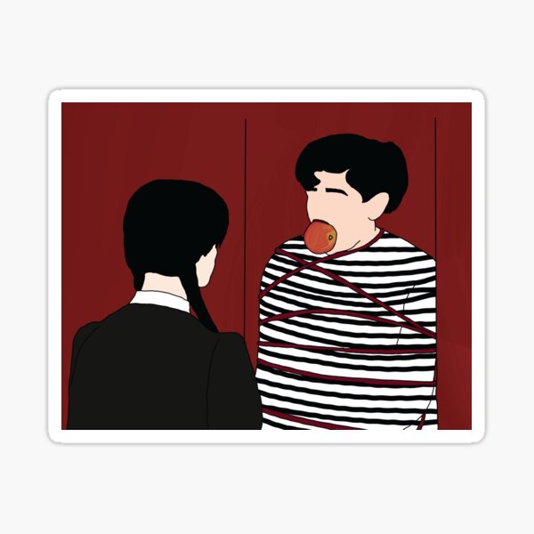 Wednesday Pugsley And Wednesday Addams Sticker For Sale By Vidhivora Redbubble