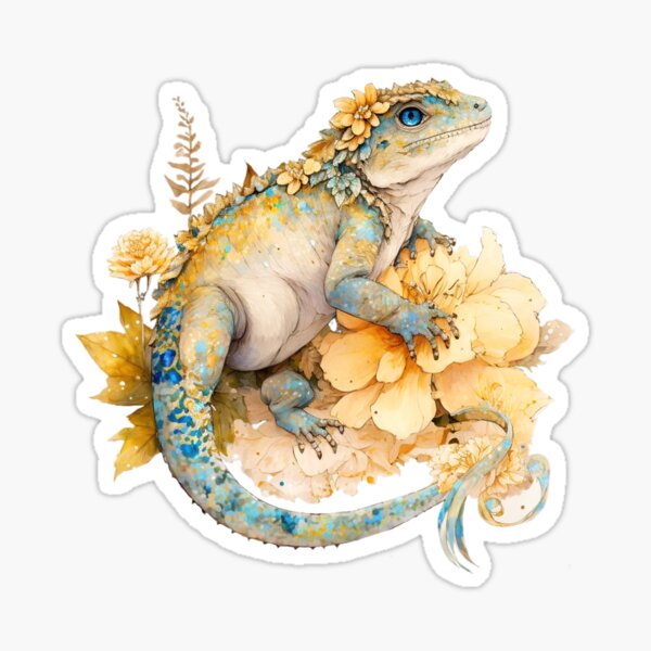 "lizzard gold" Sticker for Sale by MckennaiiShop | Redbubble