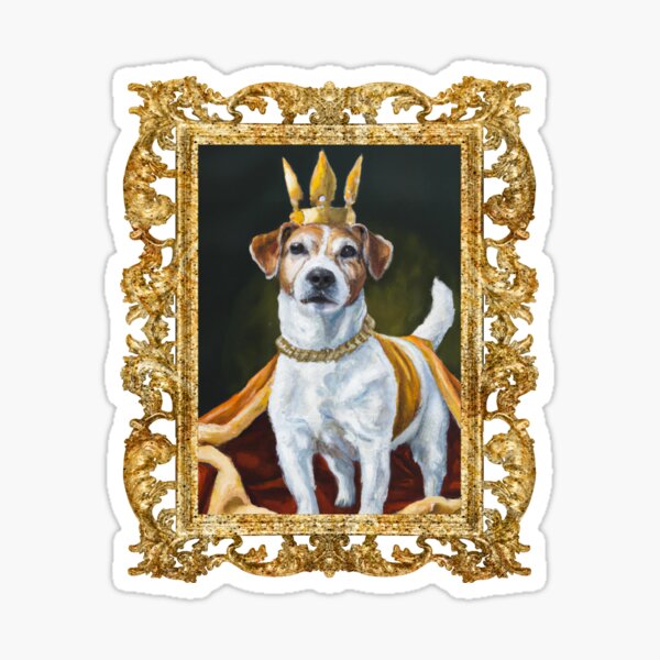 "Regal Rex Coronation" Sticker for Sale by kookycomet | Redbubble