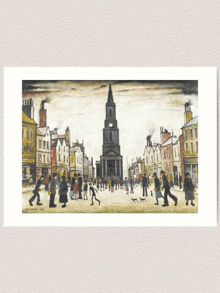 "Market Scene, Northern Town, 1939 by L S Lowry" Art Print for Sale by ...