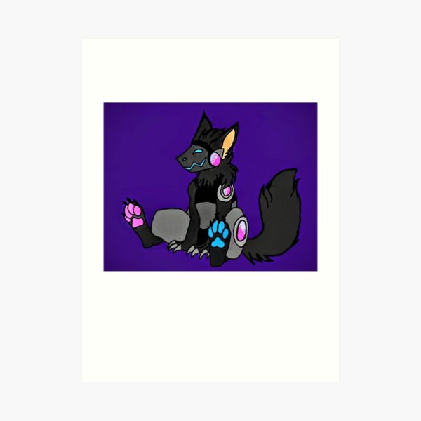 "Cute protogen furry art " Art Print for Sale by BrannonErnser | Redbubble