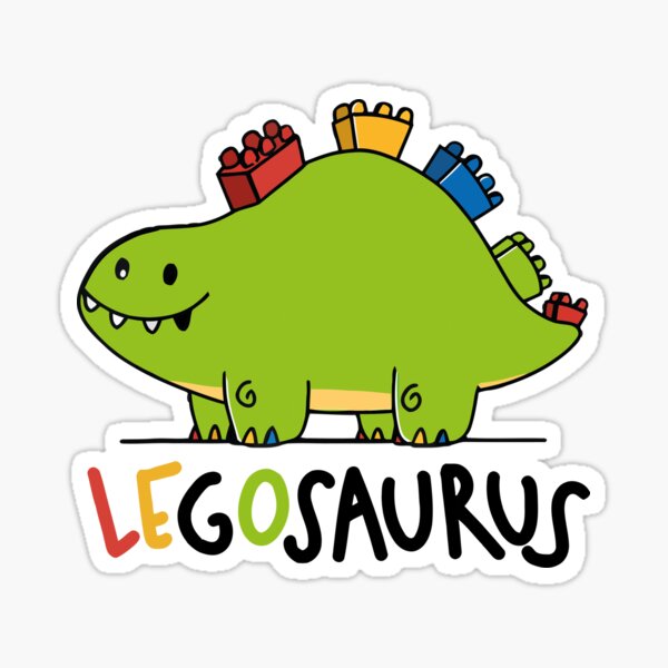 "Legosaurus Legos Saurus" Sticker for Sale by belhassena | Redbubble