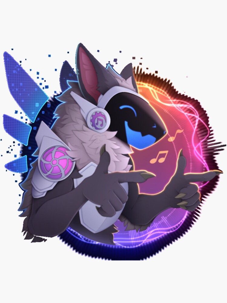 "Disco protogen " Sticker for Sale by BrannonErnser | Redbubble