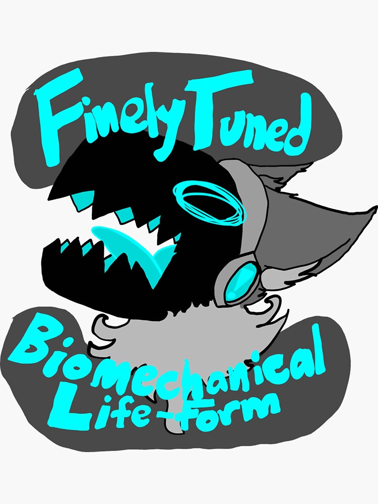 "Finely Tuned Biomechanical Lifeform Protogen" Sticker for Sale by ...
