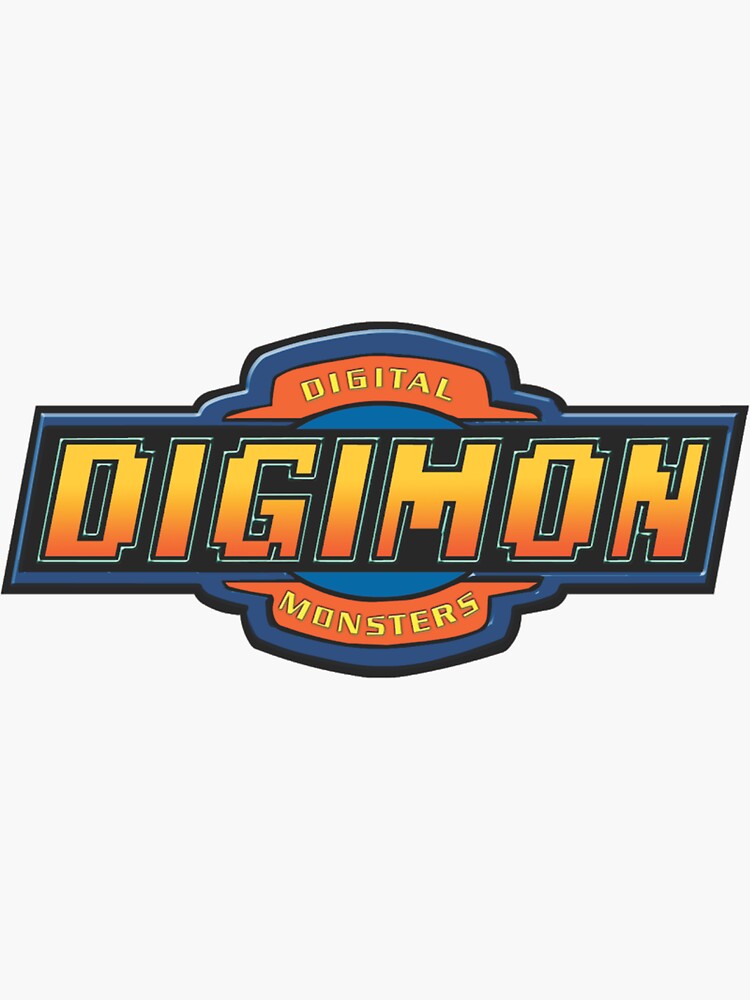 "digimon logo" Sticker for Sale by parsagerata | Redbubble