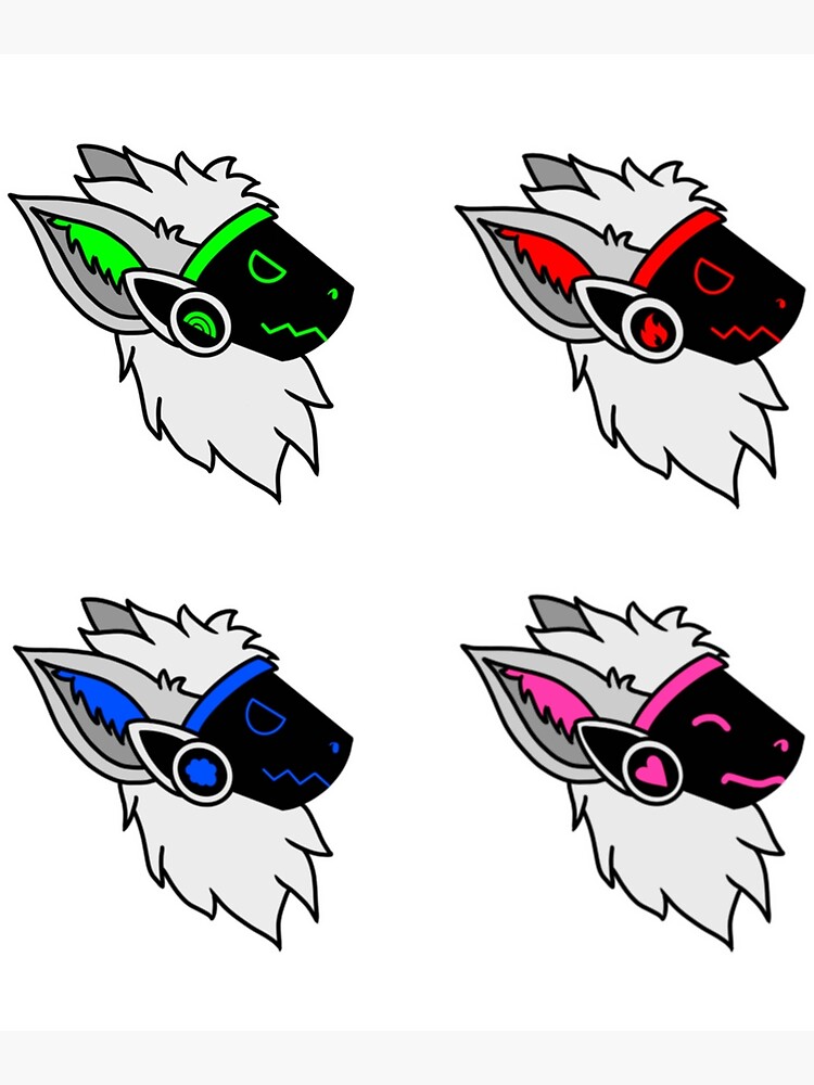 "Protogen Sticker Pack" Poster for Sale by BrannonErnser | Redbubble