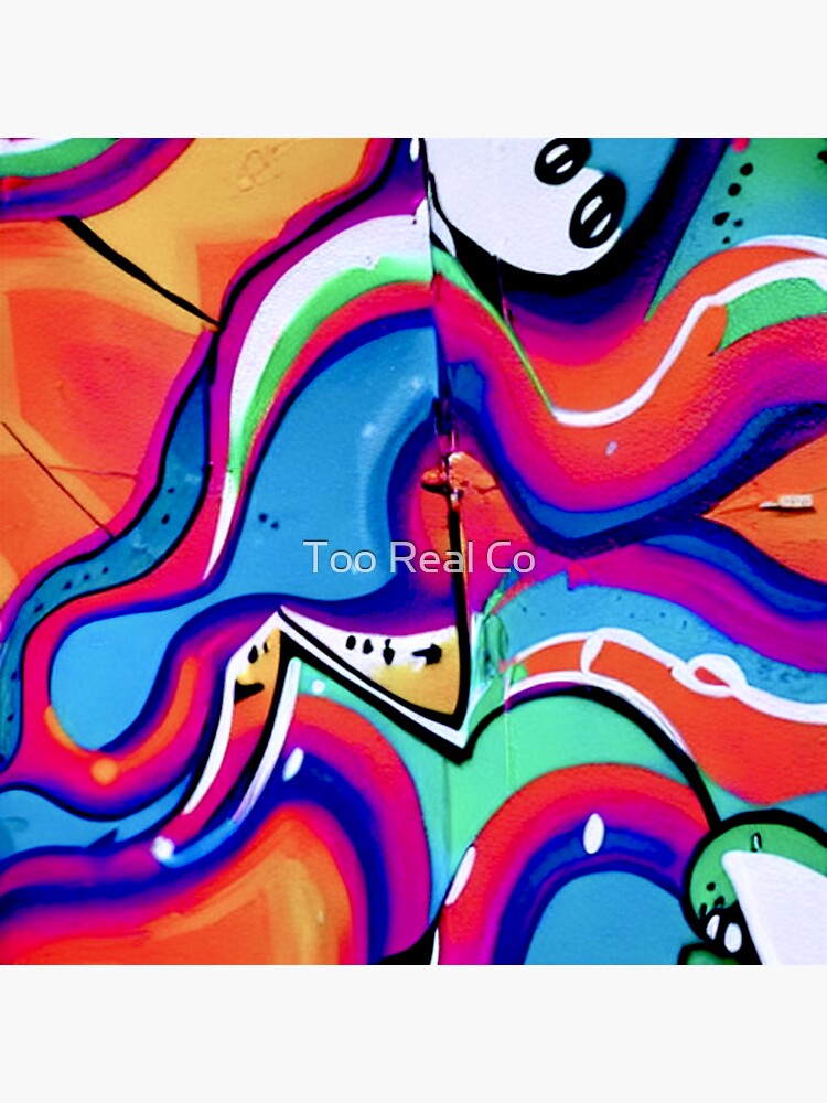 "Trippy Ghost Graffiti" Sticker for Sale by TheGroovyTop | Redbubble