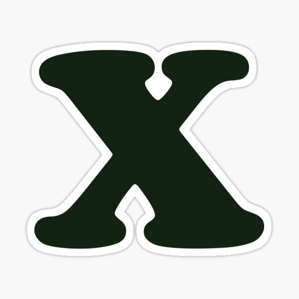 "Letter X, Initial X" Sticker for Sale by T-Caroline | Redbubble